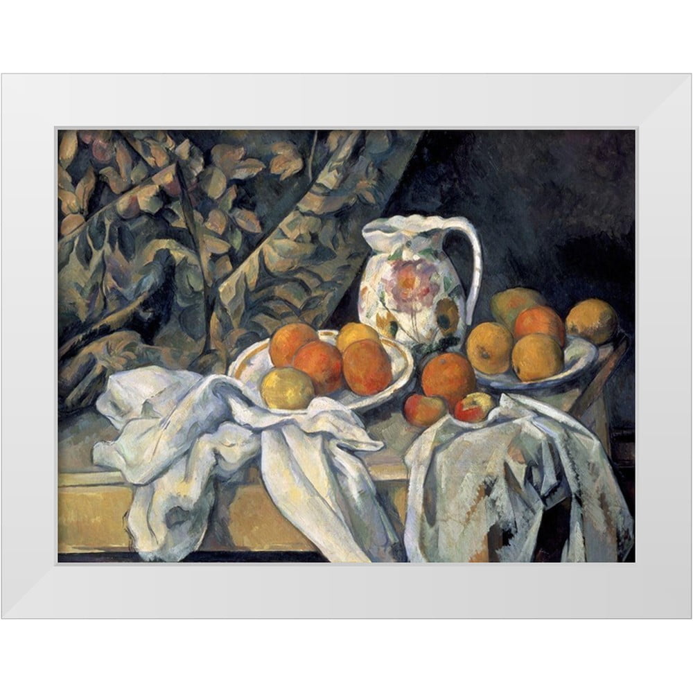 Cezanne, Paul 14x12 White Modern Wood Framed Museum Art Print Titled ...