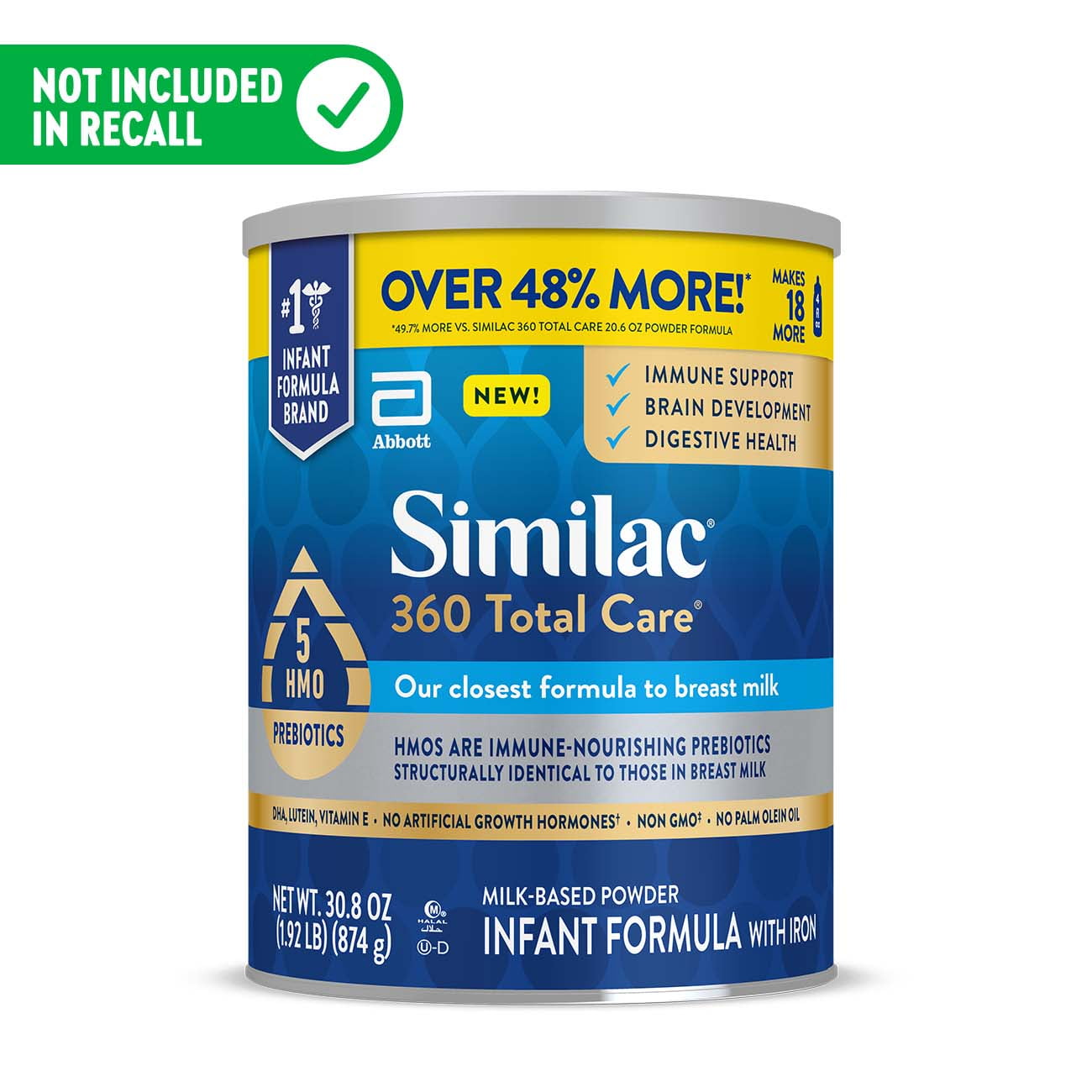 Max 40% OFF SIMILAC 360 Total Care Prebiotic Baby Formula Singles 16ct ...
