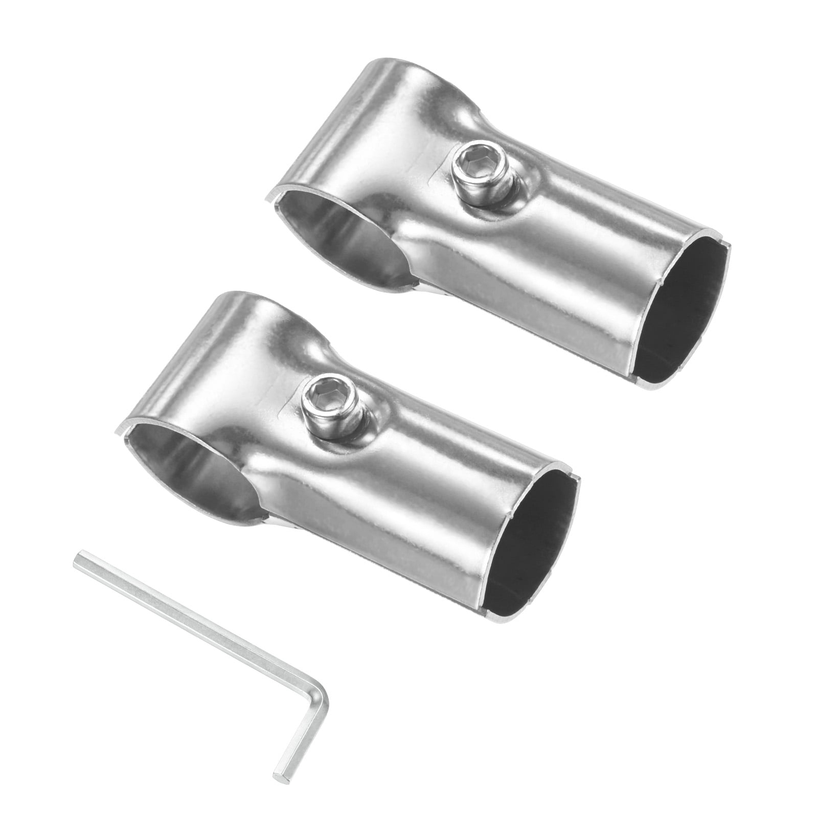 Uxcell 2-Pack Conector de Tubería Estructural, Abrazaderas en T de Acero Inoxidable para Tubería ...