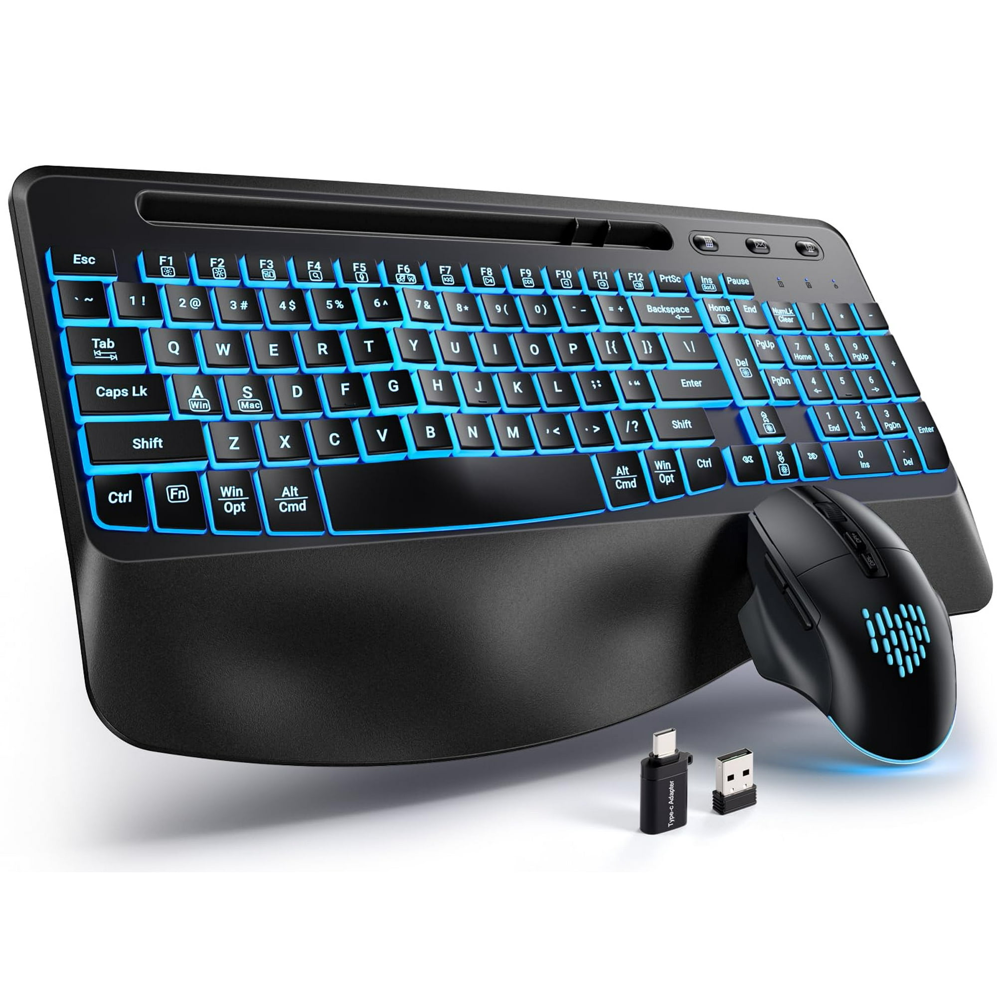 Click here for Hamile Wireless Keyboard And Mouse Combo: Ergonomi... prices