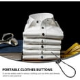 30pcs No Sew Buttons for Quick Clothing Repairs - Needle-Free Plastic ...