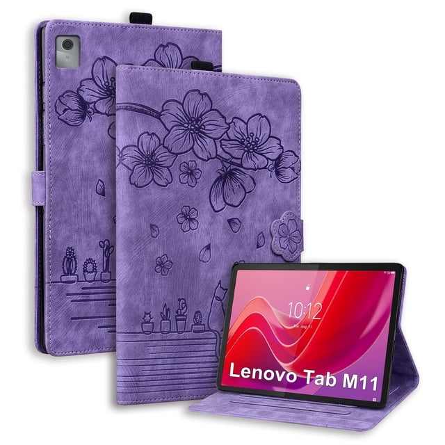 Funda para tablet TIPOYOROO para Lenovo Tab M11 11" de cuero PU morado ...