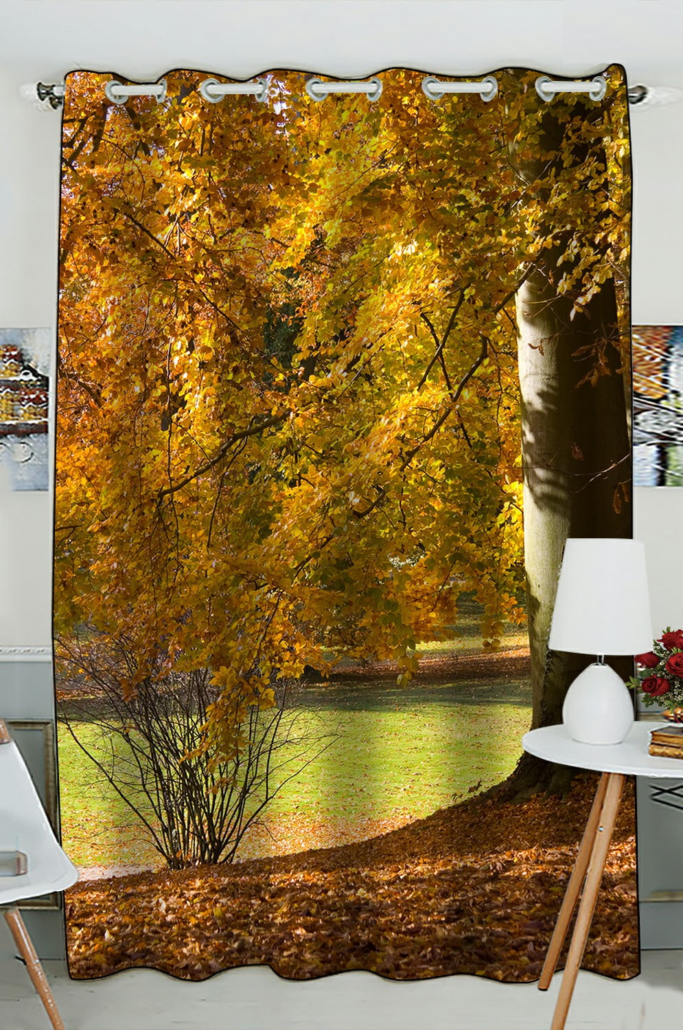 ECZJNT autumn colors Blackout Window Curtain Drapery Panels 52x84 Inch ...