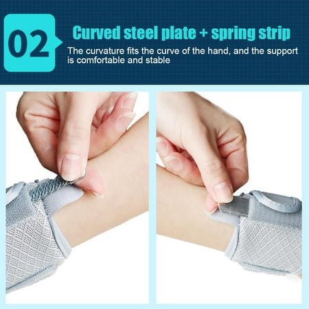 Thumb Splint Brace and Finger Steel Plate Sprained Wrist Strap ...