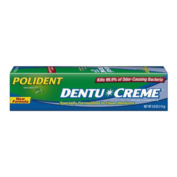 4 Pack - Polident Dentu-Creme Denture Toothpaste, 3.9 Oz Each - Walmart.com