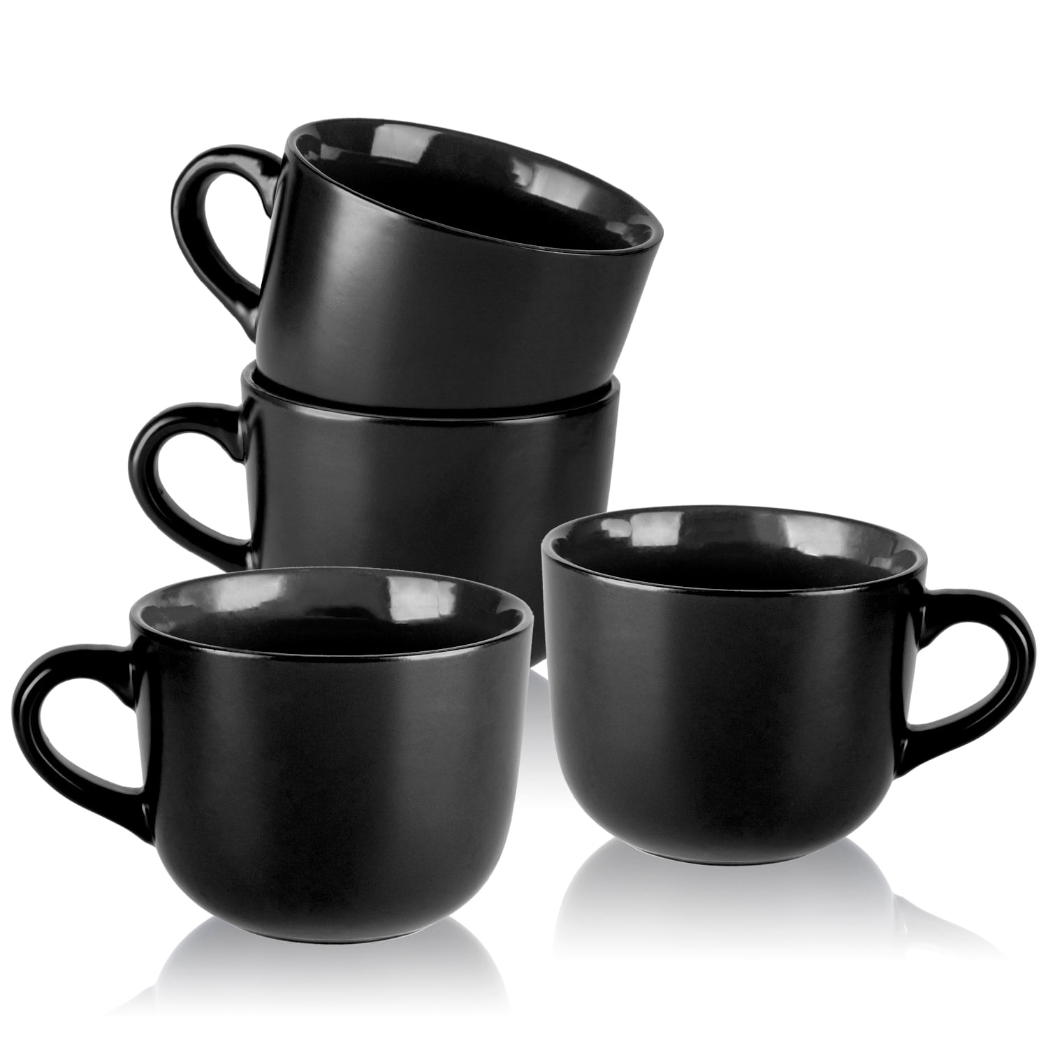 Amorarc 24oz Soup Mugs Set Ceramic Bowls With Handles For Food
