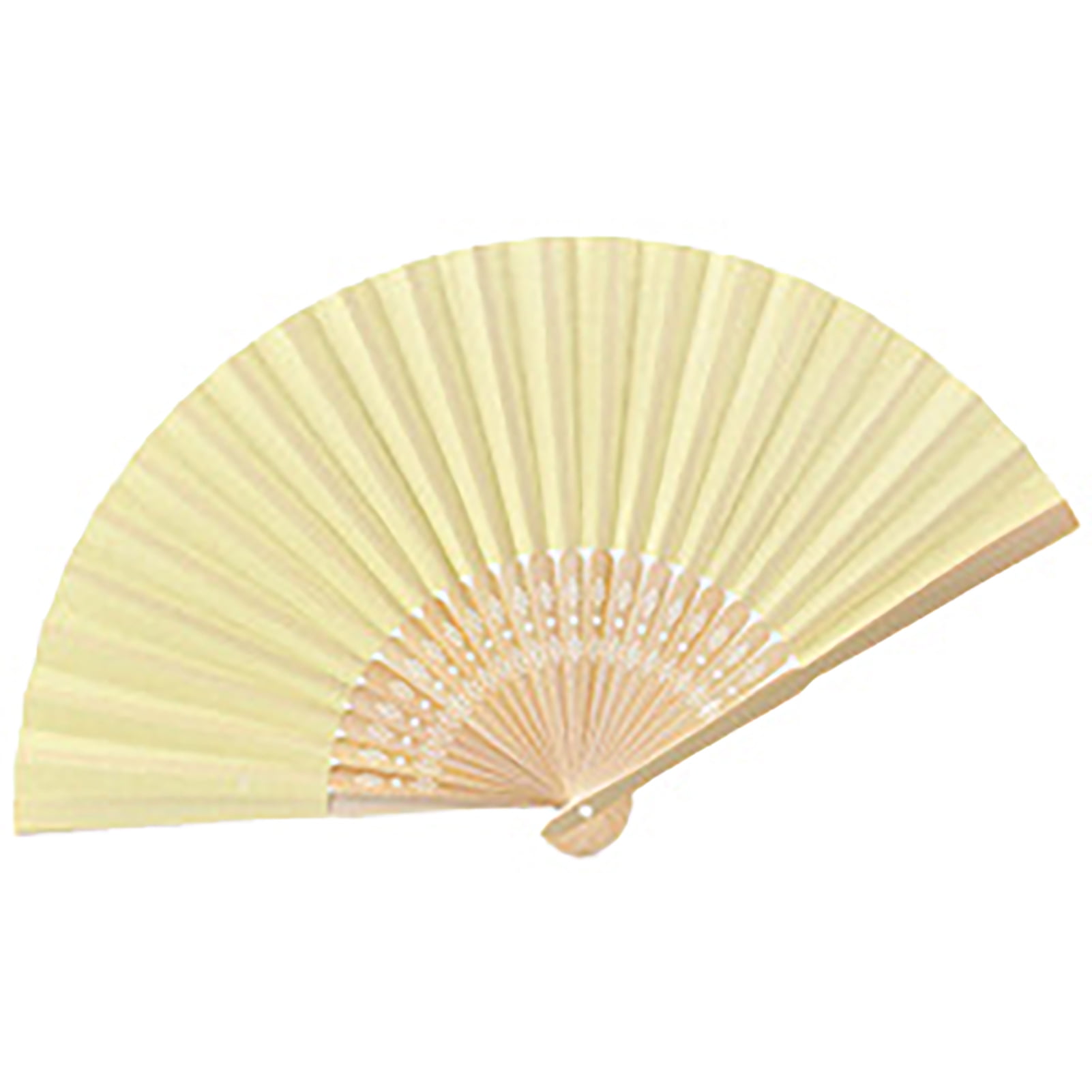DISHAN Easy to Paint Bamboo Fan Handle Folding Fan - Smooth Opening ...
