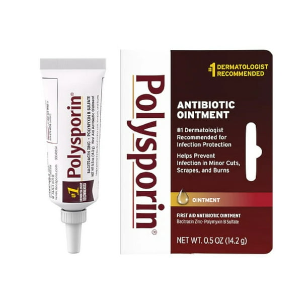 Polysporin First Aid Antibiotic Ointment with Bacitracin Zinc ...