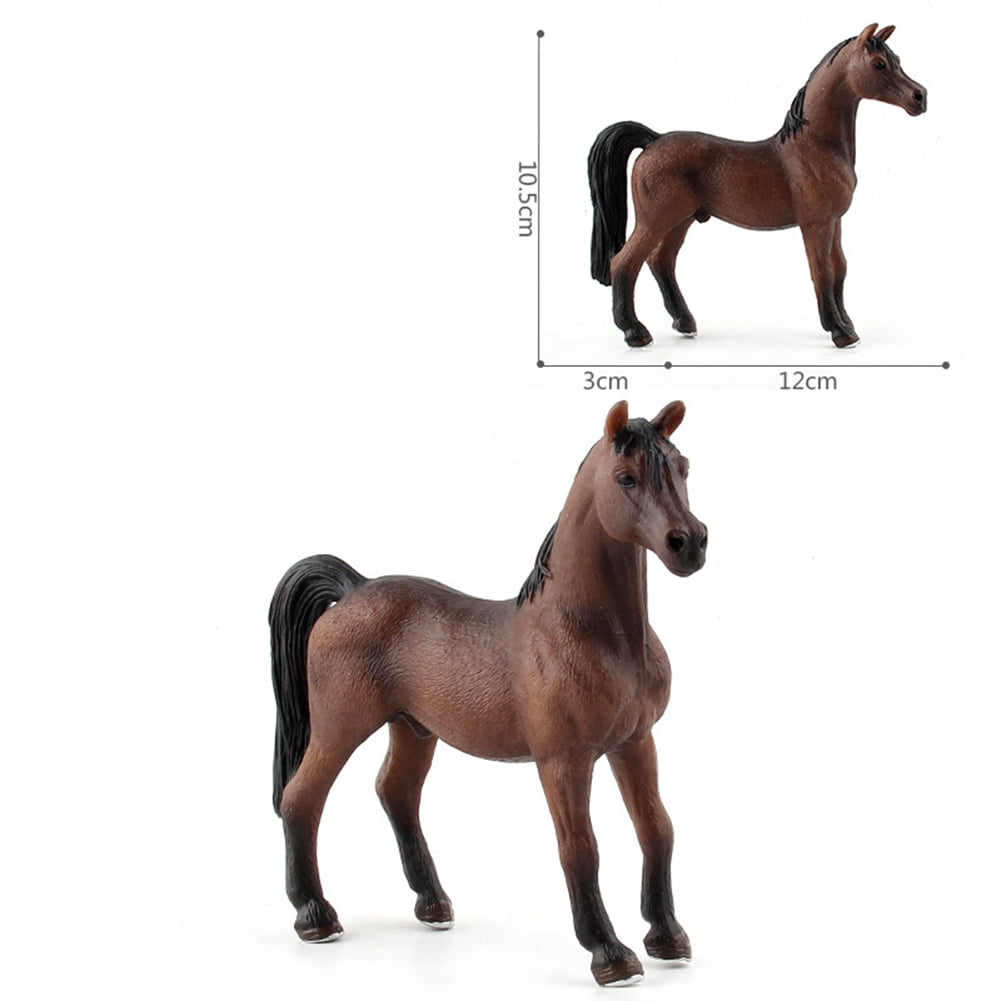 Realistic Horse Model Figurines Simulation Wild Forest Animal Action ...