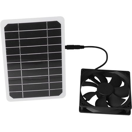 6W Solar Panel Fan, Solar Powered Fan Waterproof Solar Charger Panel ...