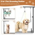 Dog Grooming Table Arm, 31.5"-43.3" Adjustable Pet Stand with Hammock ...