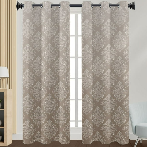 Innerwin Voile Window Curtain Gradient Curtains Grommet Luxury Light ...