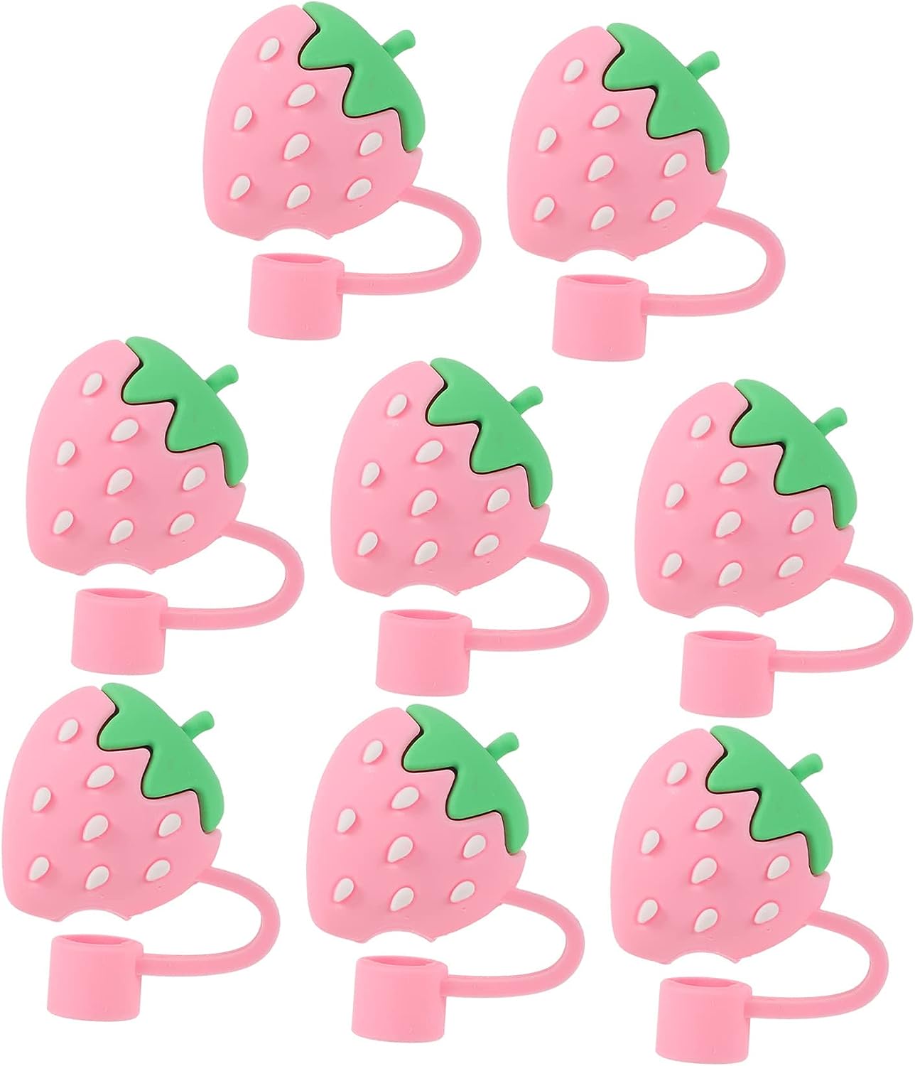 8pcs Straw Dust Cap Drinking Straws Straw Toppers Novelty Shape Straw ...