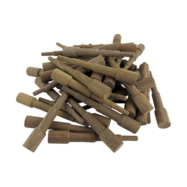 Miller Dowel W15D14-40 Pack of 40 Each 2X Stepped Walnut Dowels 1/2 ...