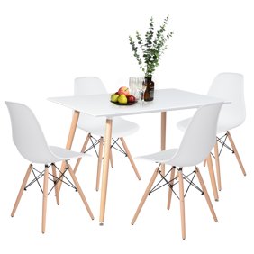 30" x 48" Solid Wood Dining Table in Pecan - Walmart.com - Walmart.com