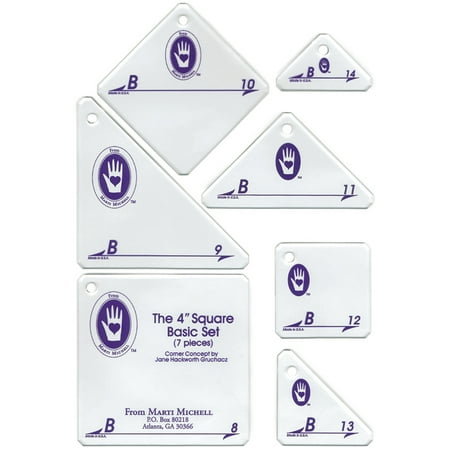 Perfect Patchwork Template-Set B - 4" Basic Square Set 7/Pkg | Walmart Canada