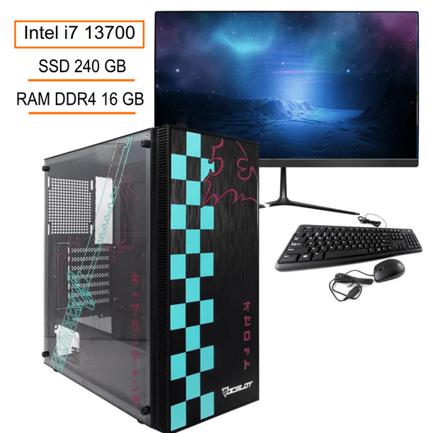 PC nueva generación i7 13700 Intel RAM 16GB SSD 240GB Monitor 21.5 ...