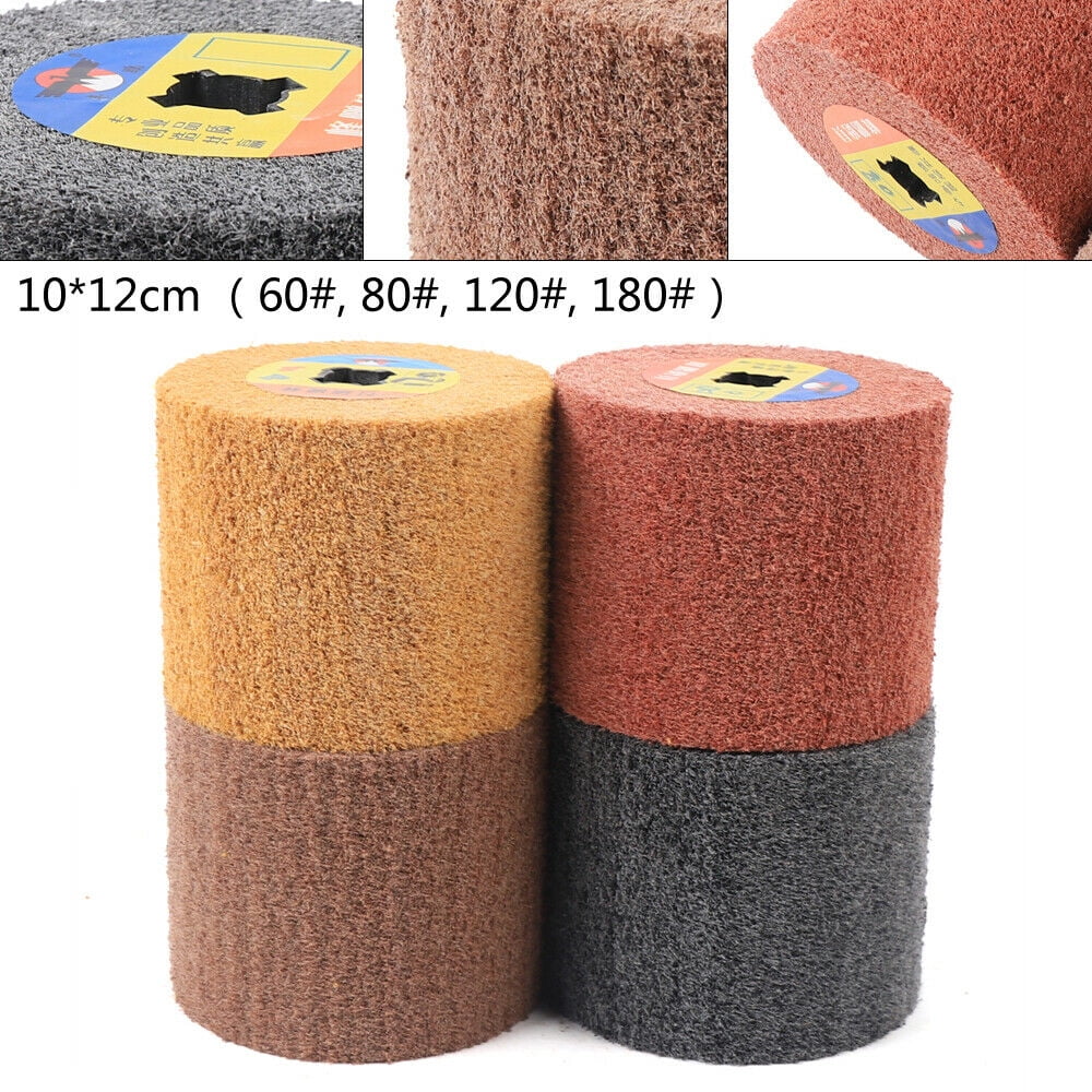 CNCEST 4pcs 120MM Grit Wire Drawing Wheel Brush Burnishing For ...