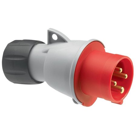 MK - 63A, 415V, Cable Mount CEE Plug, 3P+E, Red, IP44 | Walmart Canada