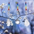 Designice 4PCS Sun Catchers with Crystals, Hanging Prism Drop, Indoor ...