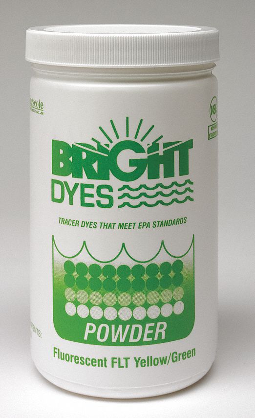 Bright Dyes Dye Tracer Powder,Flt Yellow/Green,1 lb 105001 - Walmart.com