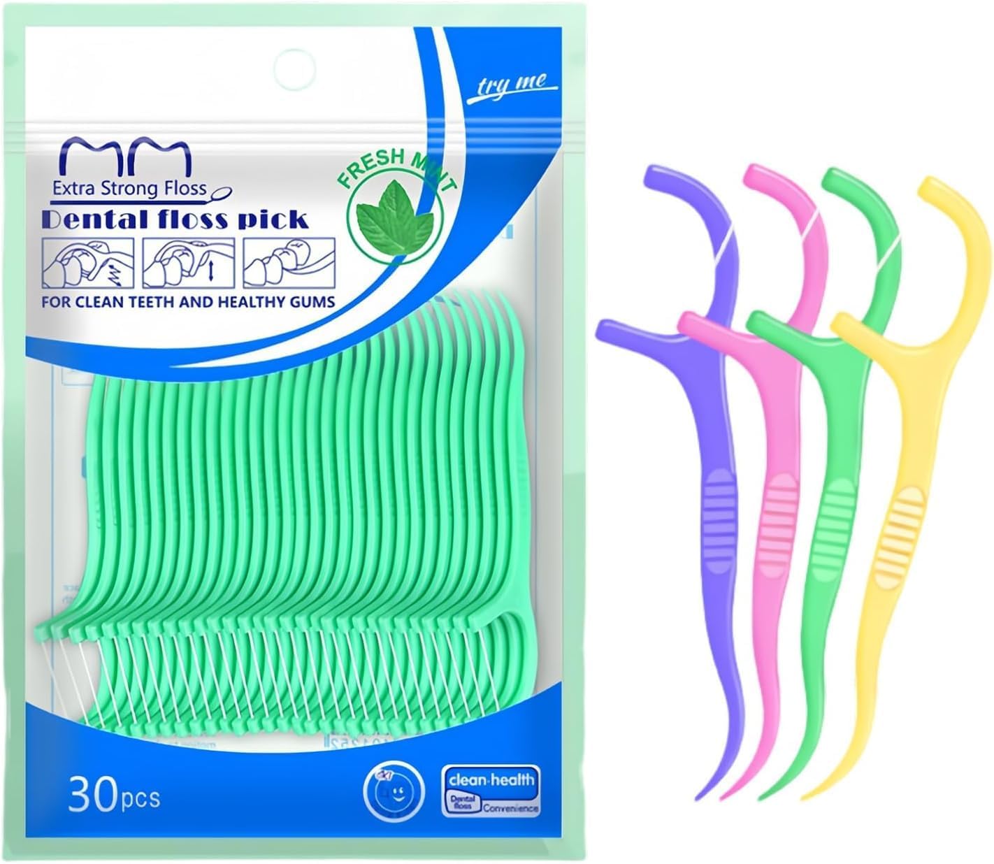 Dental Floss Dispenser Portable Smart Dental Floss Holder Floss Sticks ...