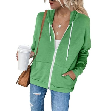 LAVRA Women's Athletic Zip Up Hoodie Light Weight Exercise Jacket ...