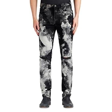 GFTD LA Los Angeles Men's Chrome Fur Skinny Fit Painted Fire Skull ...