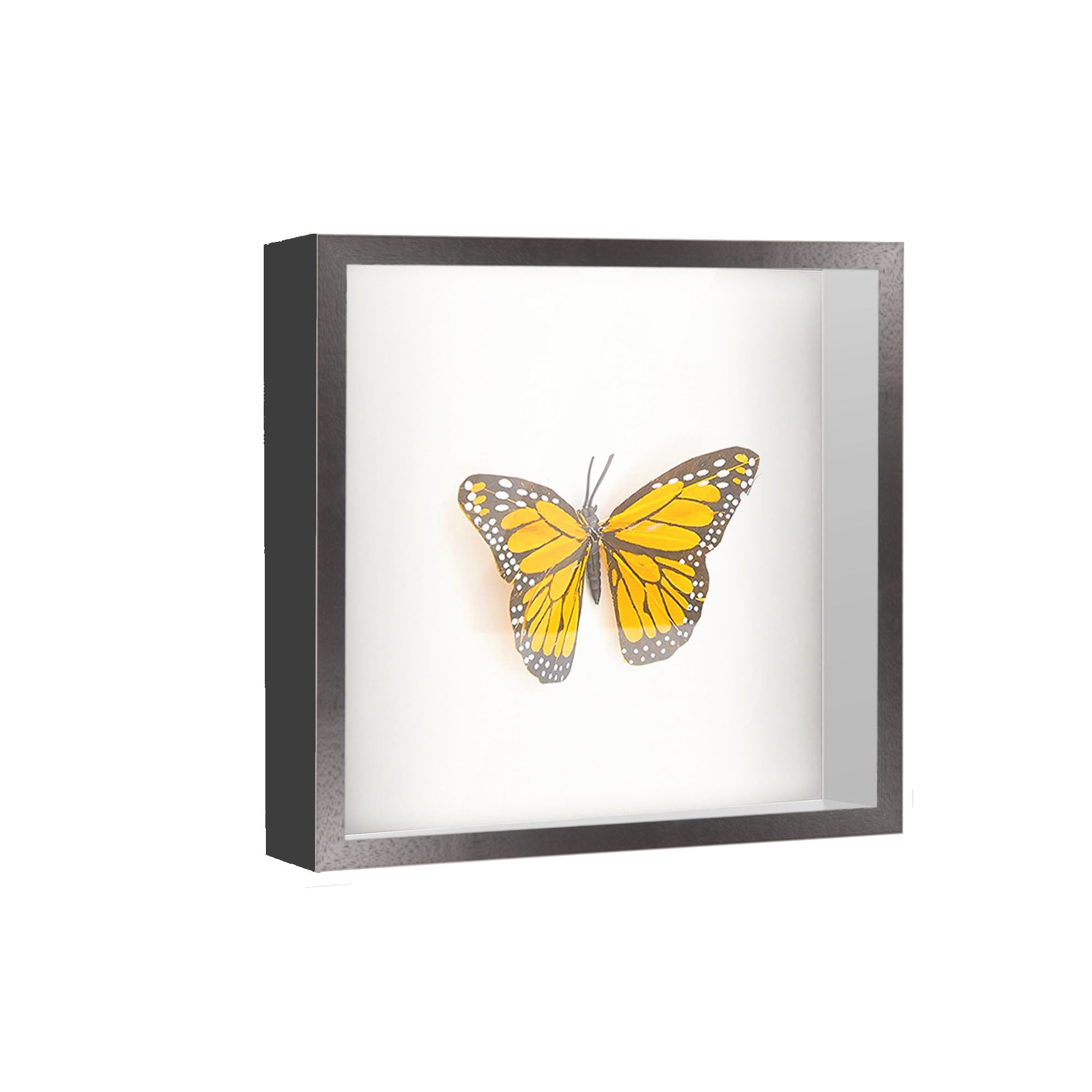 19x19 Shadow Box Frame Black | 1 inches Deep Real Wood Farmhouse ...