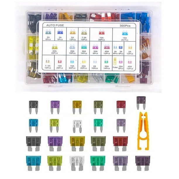 tssuouriy 300 Pieces/Kit Aluminium Car Fuse Overload Protection ...