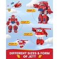 Super Wings Toys, Jett Transformer Toys 5 Inch, Airplane Toy for Kids 3 ...