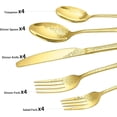 20 count Silverware Set for 4, Grade Stainless Steel Flatware Set ...
