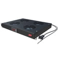 Rack Mount Fan - 4 Fans - 1U 19" Rackmount with Adjustable Temperature ...