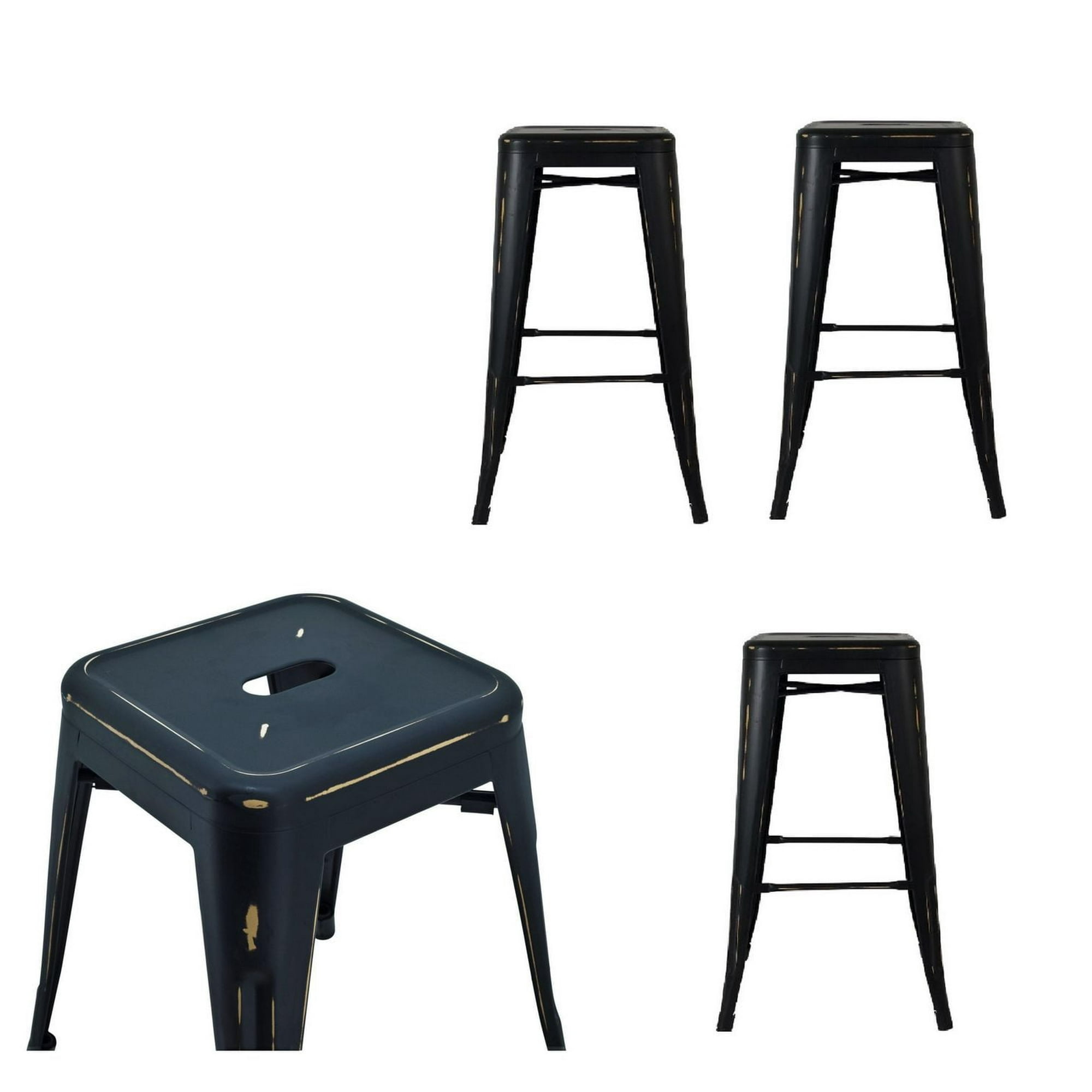 Click here for Take Me Home Furniture Black Tolix Stool  Antique... prices