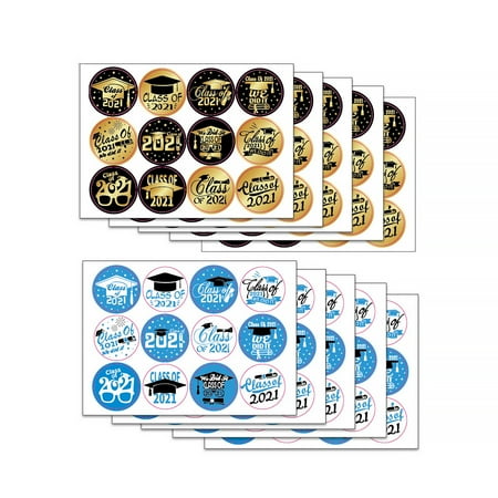 Vingtank Graduation Theme Sticker Round Shape Graduation Theme Sticker ...