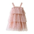 CUZIBR Girls Polka Tiered Dress Tutu Strapless Sleeveless Formal ...