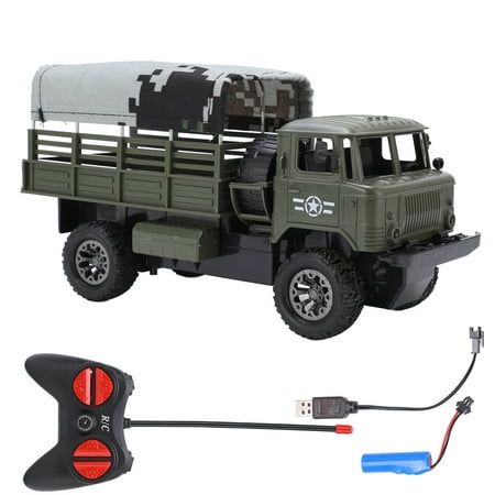 Wireless Remote Control Military Truck 4 Wheel Drive Off Road RC Model ...