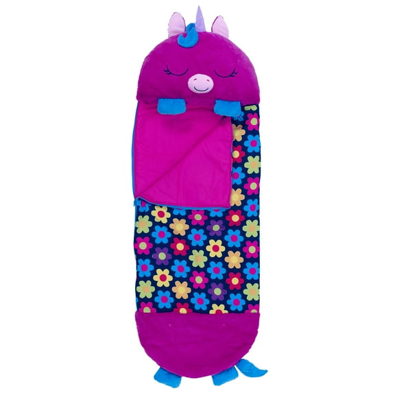 Happy Nappers: Pillow & Sleepy Sack: Medium - White Unicorn - 54 x 20 ...