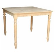 30" x 48" Solid Wood Dining Table in Pecan - Walmart.com