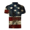 Daiosportswear Men's Casual Turndown Collar Polo Shirt with Distressed ...