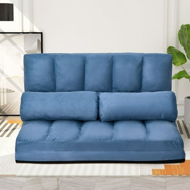 2 in 1 Convertible Plush Kids Sofa Flip Open Sofa Seat with Pockets ...