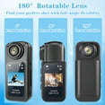 MARVUE Thumb Action Camera 2.7K HD 1.47”IPS Display with Magnetic Neck ...