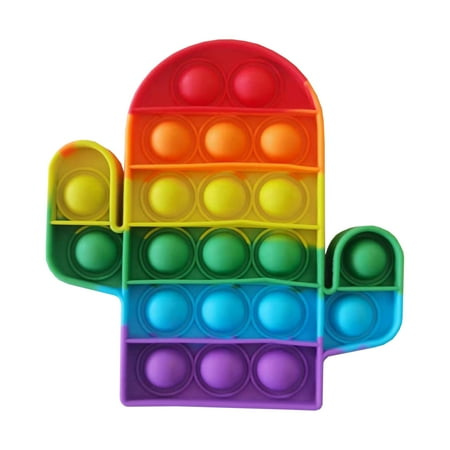 Amyove Pop Sensory Toys Rainbow Autism Needs Squeeze Toys Anti Stress ...