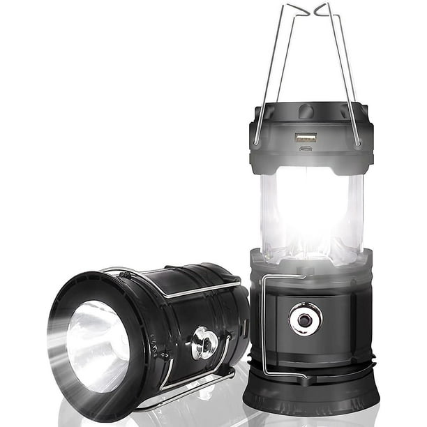 LLC Ultra Bright Rechargeable Solar LED Camping Lantern with USB ...