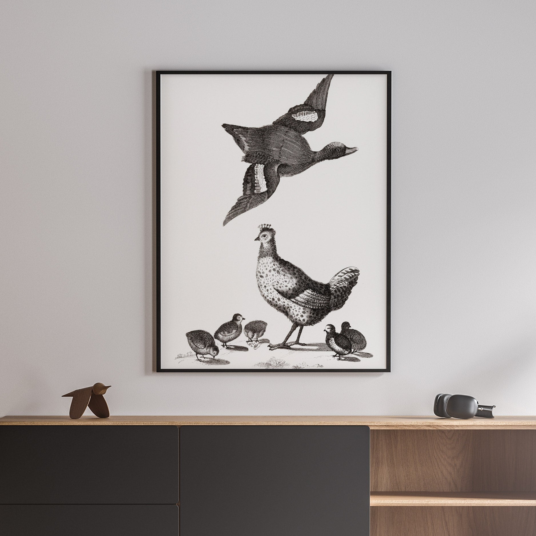 Chickens and a Duck - 1648-1709 | Johan Teyler | Premium Fine Art Print ...