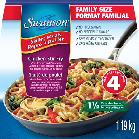 Swanson Chicken Stir Fry Skillet Frozen Meals, 1.19 kg - Walmart.ca