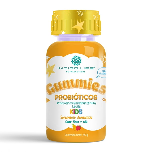 Indigo Life Gummies Kids Probioticos Bifidobacterium Lactis Sabor Fresa ...