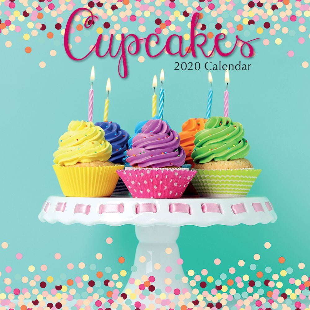 Cupcakes Wall Calendar 2020 - Walmart.com