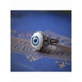 Blue Eye Design Statement Ring With Silvertone Filigree Setting For ...