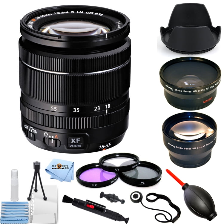 Fujifilm XF 18-55mm f/2.8-4 R LM OIS Zoom Lens Pro Bundle with Filter ...